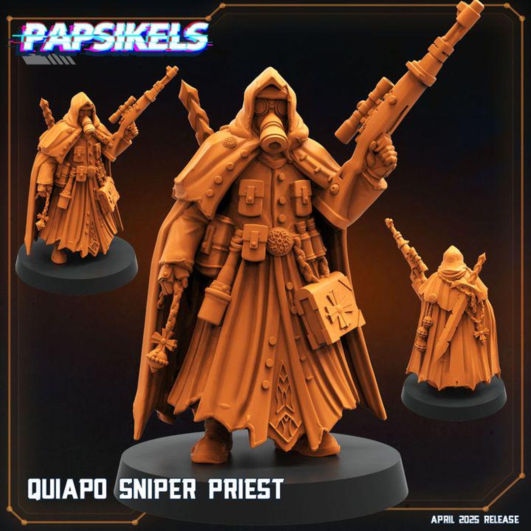 Quiapo Sniper Priest - 28mm | 32mm Miniatures for Tabletop Gaming ...