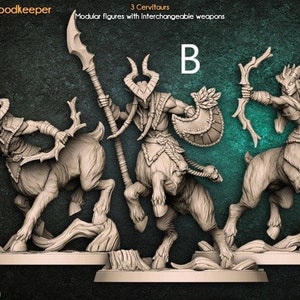 Cervitaurs - Arverian Woodkeeper - Elftaur - 28mm | Miniatures for ...