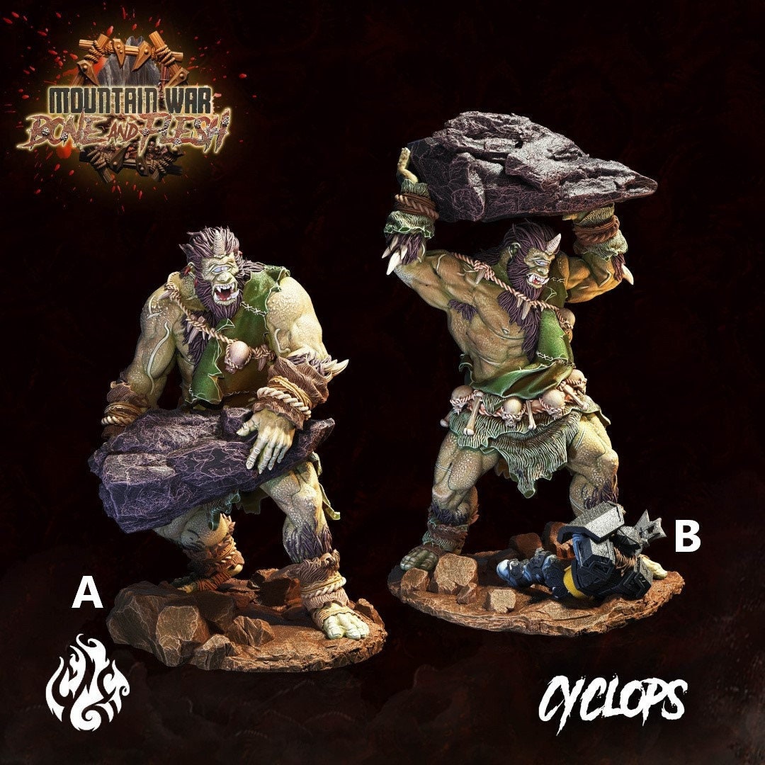 Cyclops - Monster - 28mm | 32mm - Miniatures for Tabletop Gaming (dnd ...