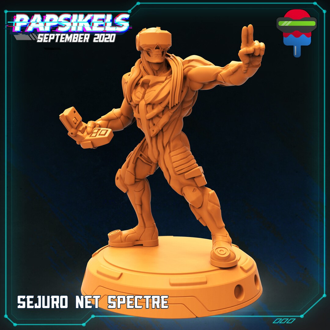 Cyberpunk Netrunner Sejuro Net Spectre 28mm Miniatures for Tabletop ...