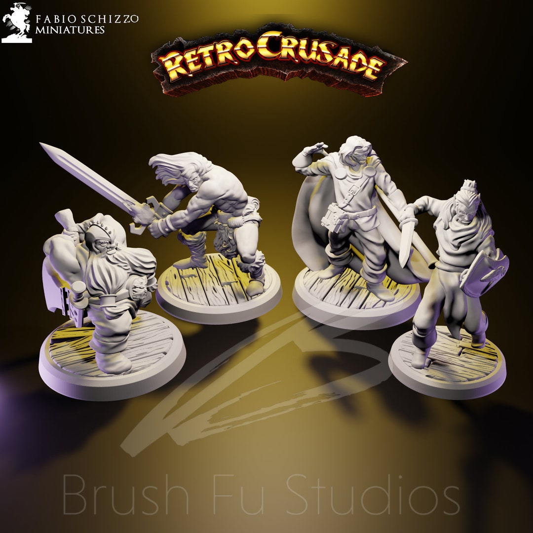 Heroquest Hero Minatures - Epic Fantasy Heroes - 28mm Miniatures for ...