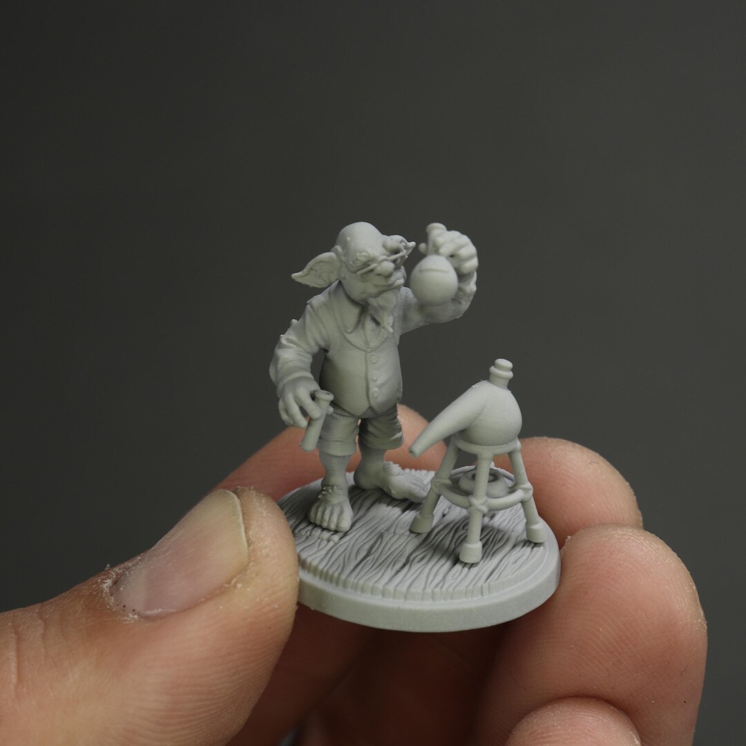 Goblin Alchemist Hero or NPC - Gobbo - 3d Printed 28mm | 32mm ...