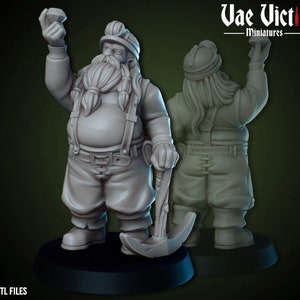 Human Miner - Dnd Hero - NPC - 28mm Miniatures for Tabletop Gaming (dnd ...