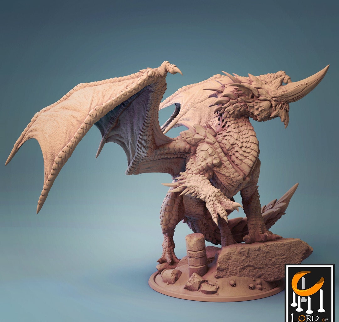 Blue Dragon - Dragon Boss - 28mm Miniatures for Dungeons and Dragons ...