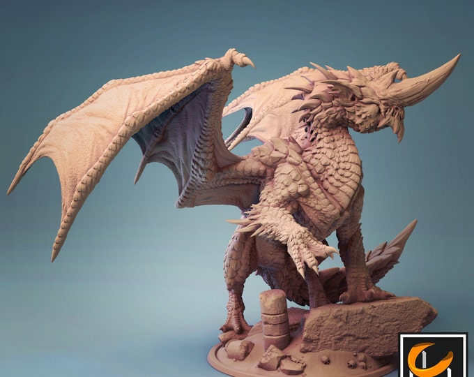 Blue Dragon Dragon Boss 28mm Miniatures for Dungeons and - Etsy