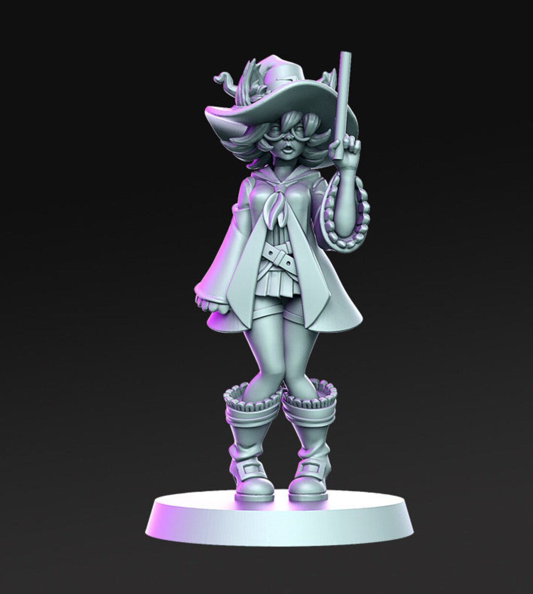 Sunny - Wizard Kitsune - Female - 32mm - 28mm Miniatures for Tabletop ...