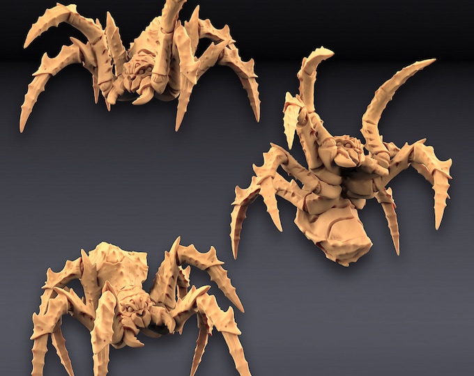 Giant Spiders Dnd Monster Spider 3d Printed Fantasy Mini - Etsy