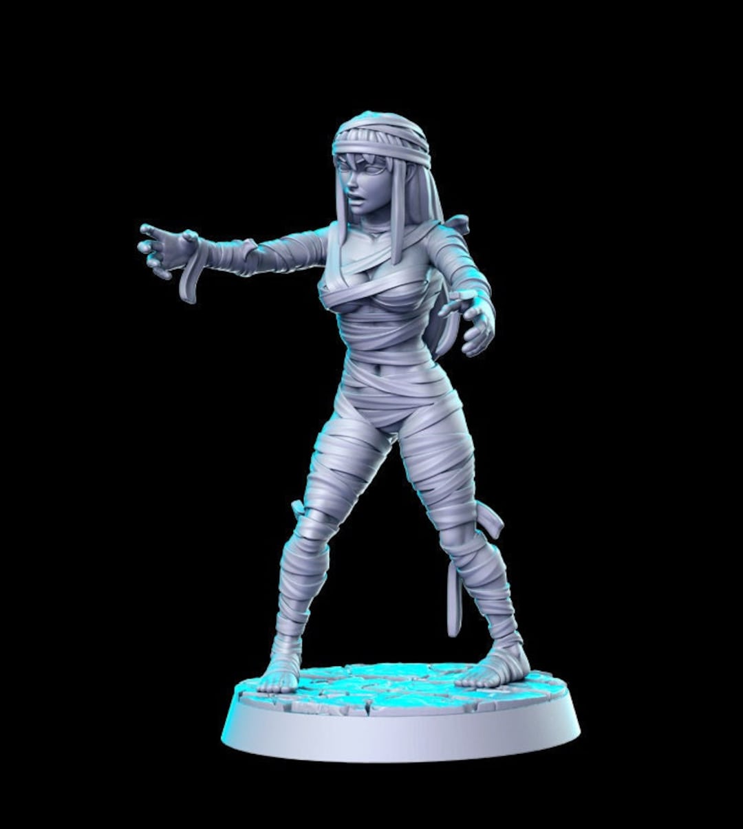 Heroine Quest - Mummy - Undead Female - Fantasy Mini | 28mm Miniatures ...