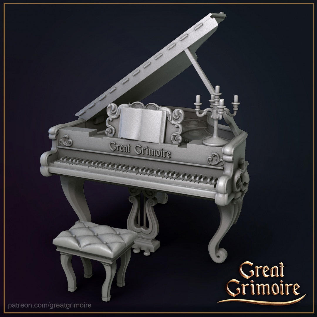 Piano - 28mm|32mm Miniatures for Dungeons and Dragons (dnd, D&D) by ...