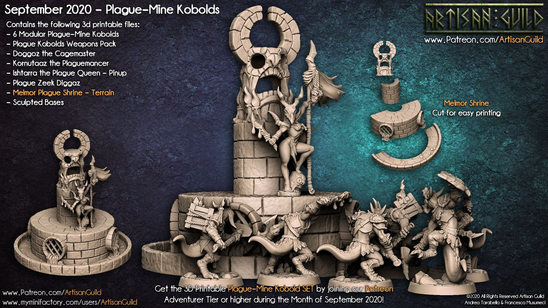 Kobold Shrine - Melmor Shrine - Plague Mine Kobolds - 28mm Miniatures ...