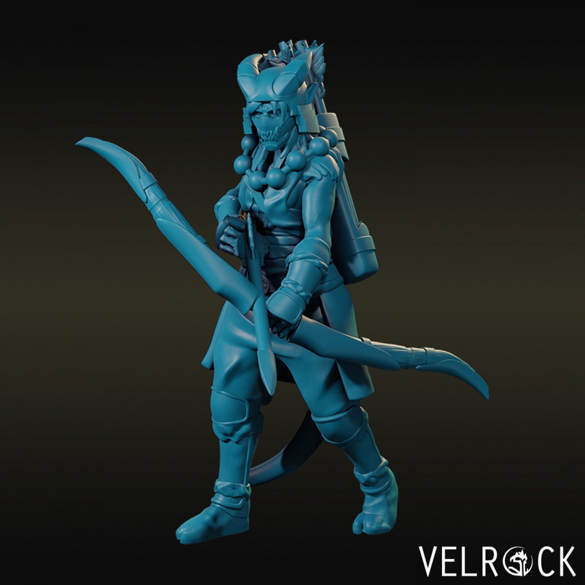 Tiefling Samurai Set - Female - Archer - Dagger - Fighters - 28mm ...