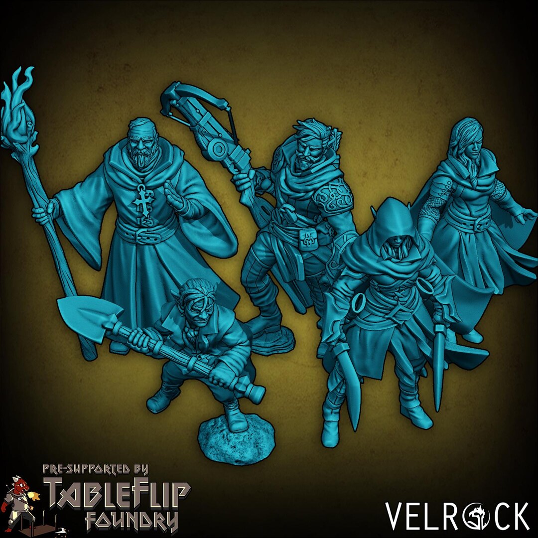 Gothic Heroes 3 - Priest Sorceress Assassin - 3d Printed 28mm ...