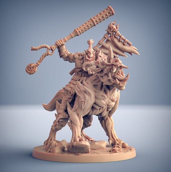 Oni Hobgoblin Boss With Mount Yoshigruzu the Clan Leader on - Etsy