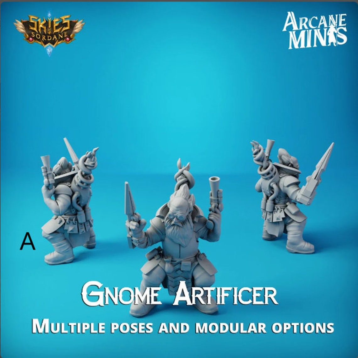 Gnome Artificer 32mm 28mm Miniatures for Tabletop Gaming - Etsy