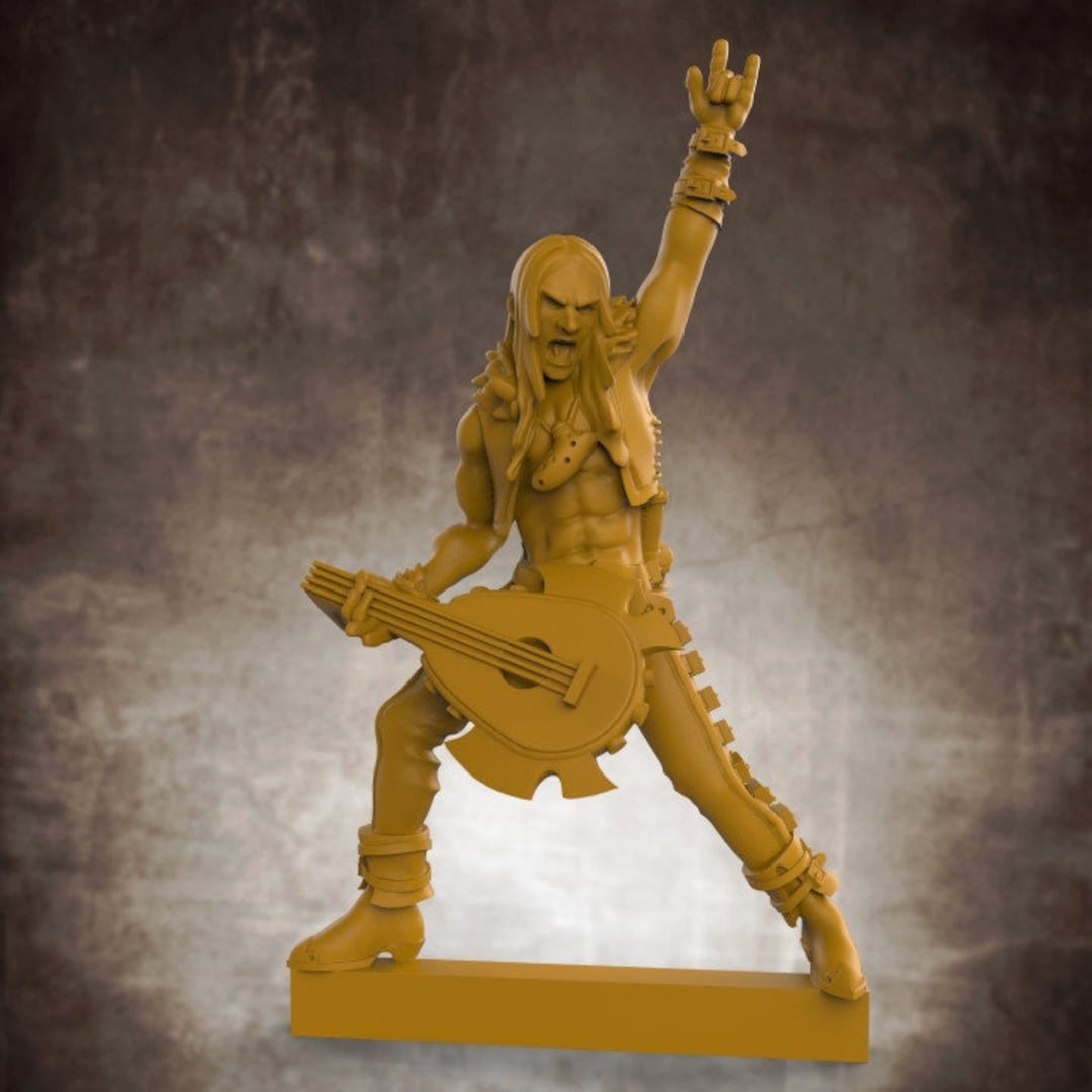 Human Male Bard - Metal - 32mm | 28mm Miniatures for Dungeons and ...