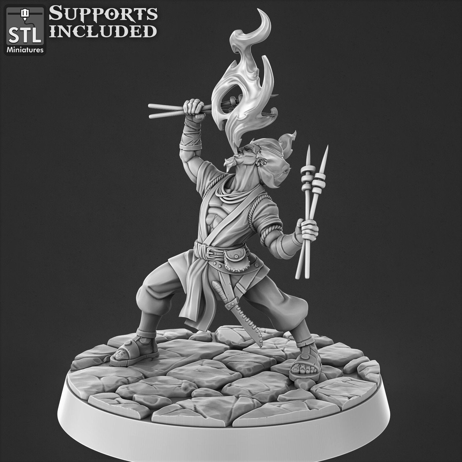 Fire Genasi Miniature