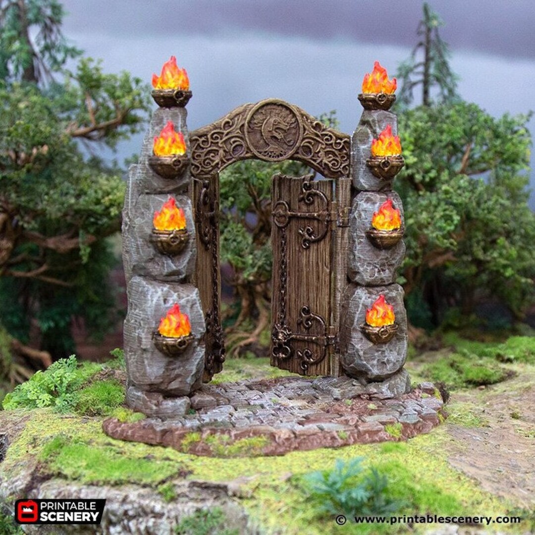 Hagglethorn Hollow Wandering Woods Gates and Fences Dnd 28mm Mini ...