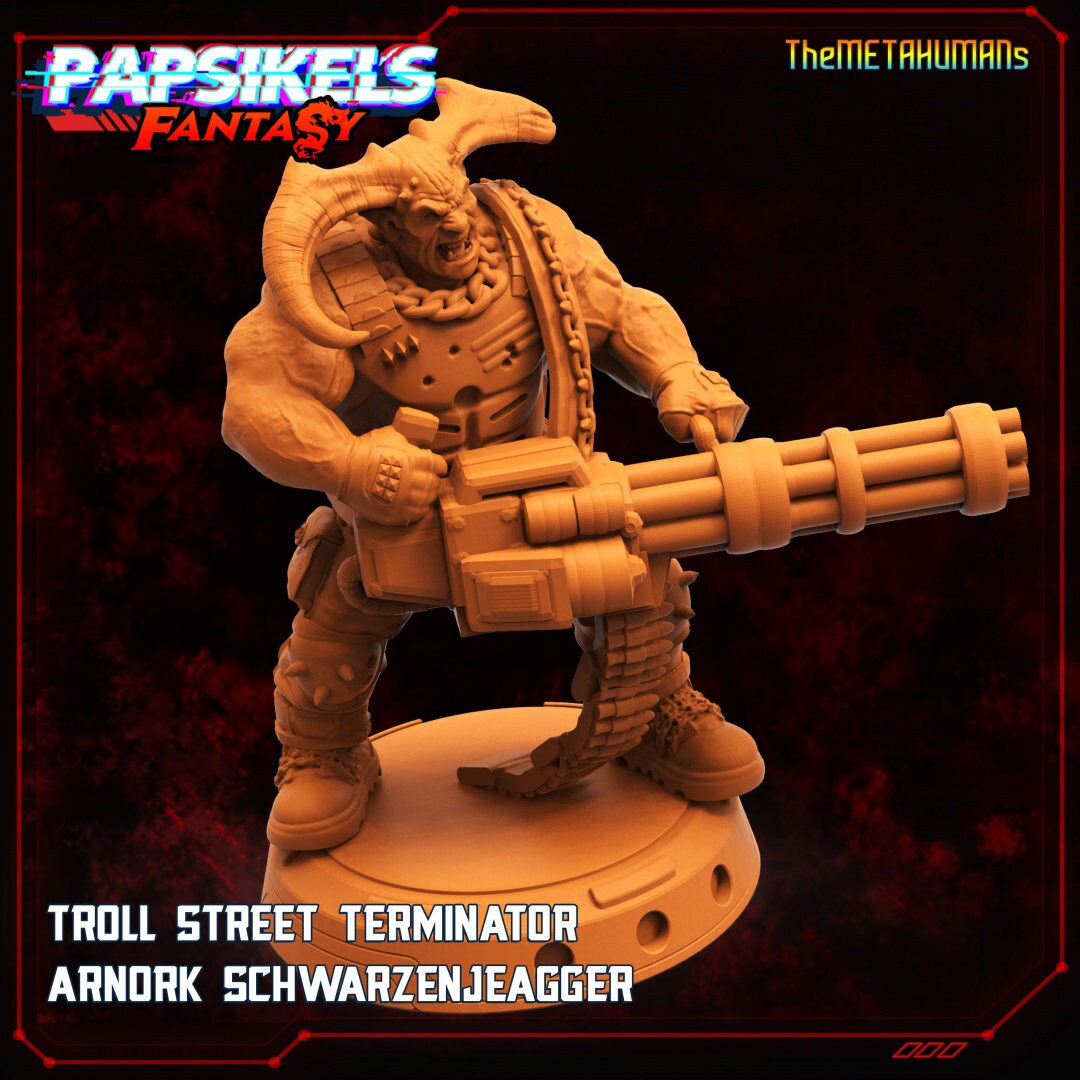 Street Troll Terminator Arnork by Papsikels 28mm 32mm Miniatures for ...