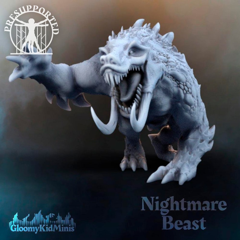 Nightmare Beast - Wasteland Dnd Monster - Dark Sun - 28mm Miniatures ...