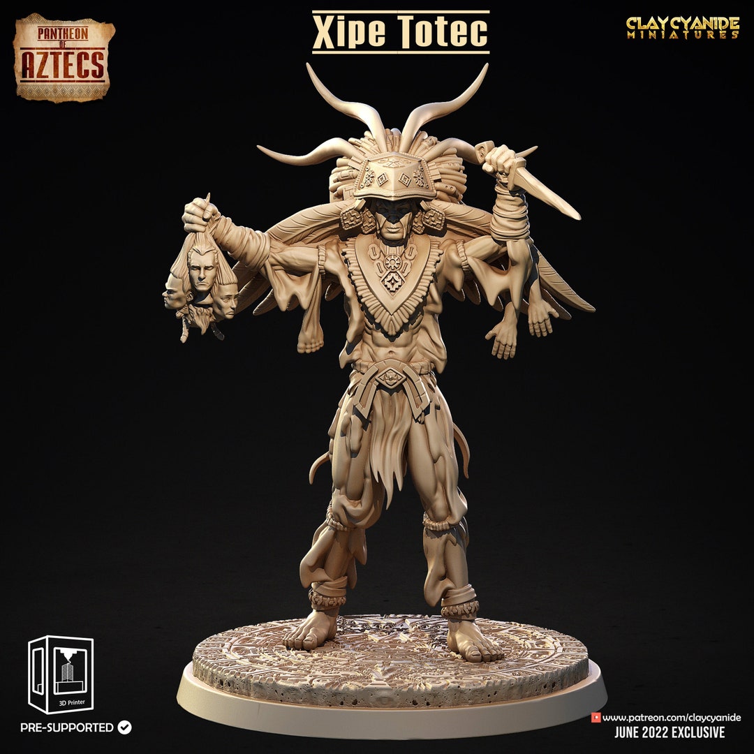 Xipe Totec - Aztec God Reborn - Pantheon of Aztecs - 28mm | 32mm ...