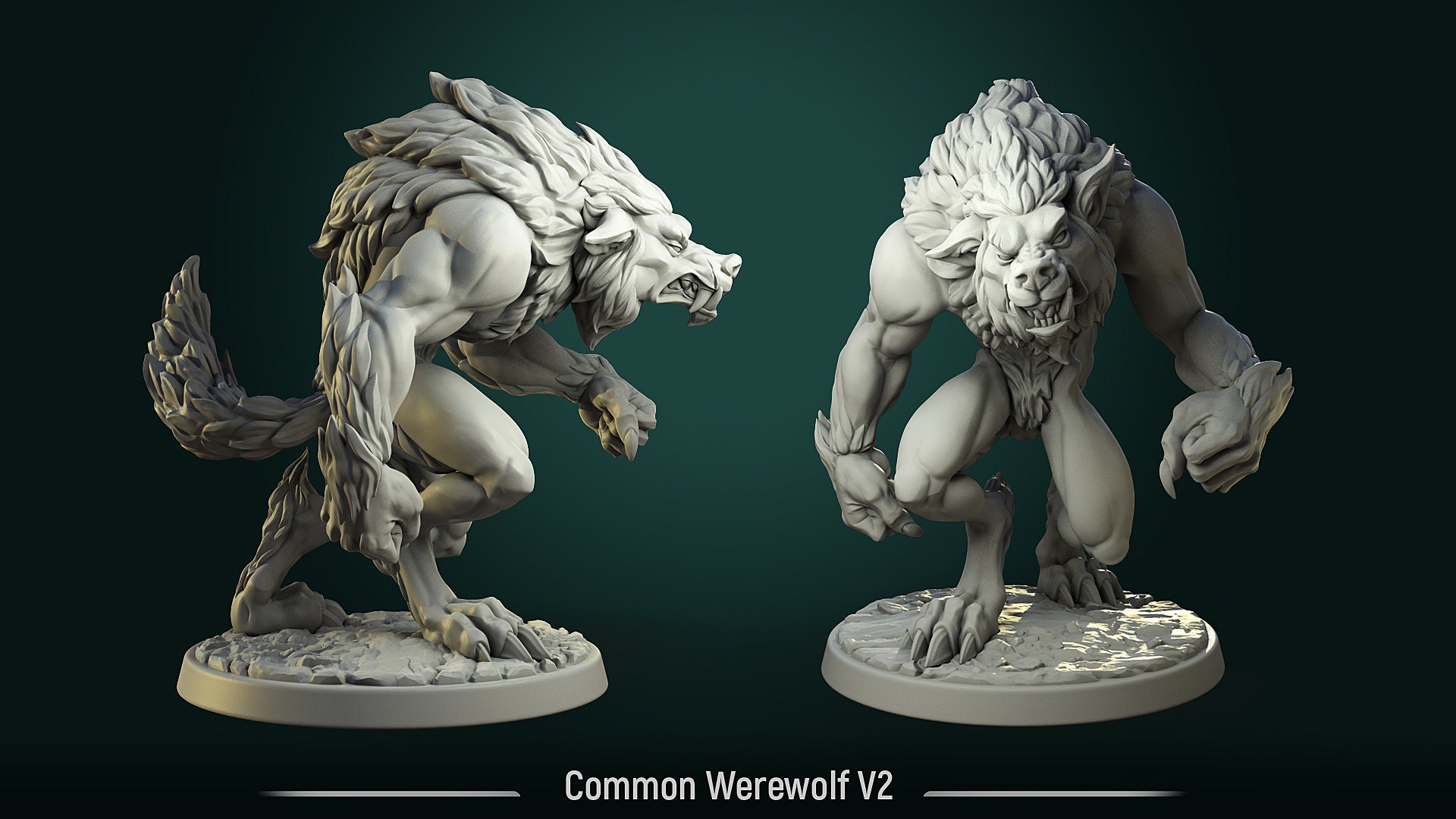 Common Werewolf DnD Monster Dungeons and Dragons 28mm | Etsy