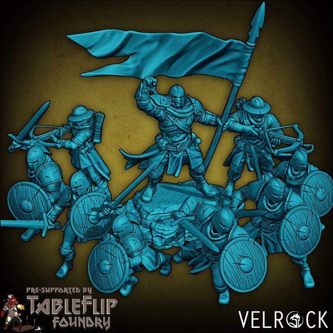 Unbound Infantry - Army Soldiers Set - Archer - 3d Printed 32mm ...
