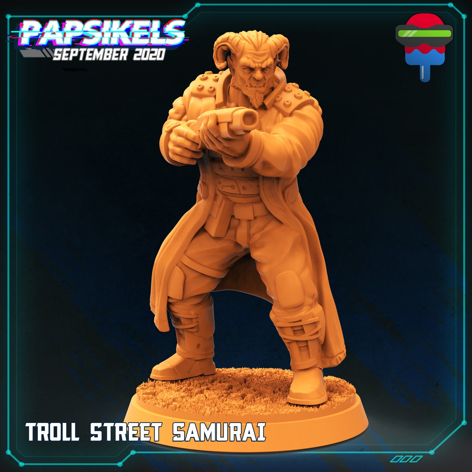 Cyberpunk Troll Street Samurai 28mm Miniatures for - Etsy
