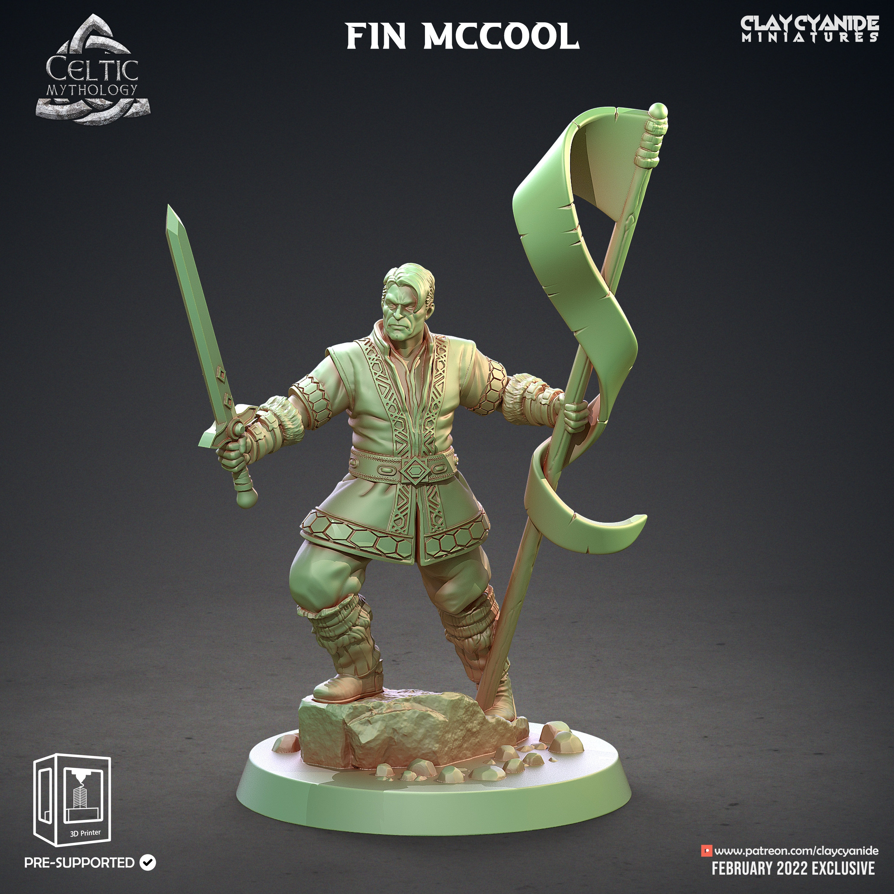 Fianna Warriors - Celtic Mythology - 28mm | Dungeons Miniatures - (dnd ...