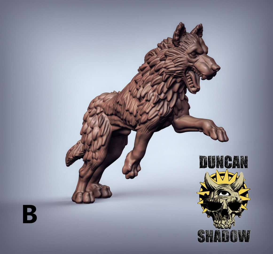 Wolves 28mm 32mm Miniatures for Tabletop Gaming dnd D&D | Etsy UK