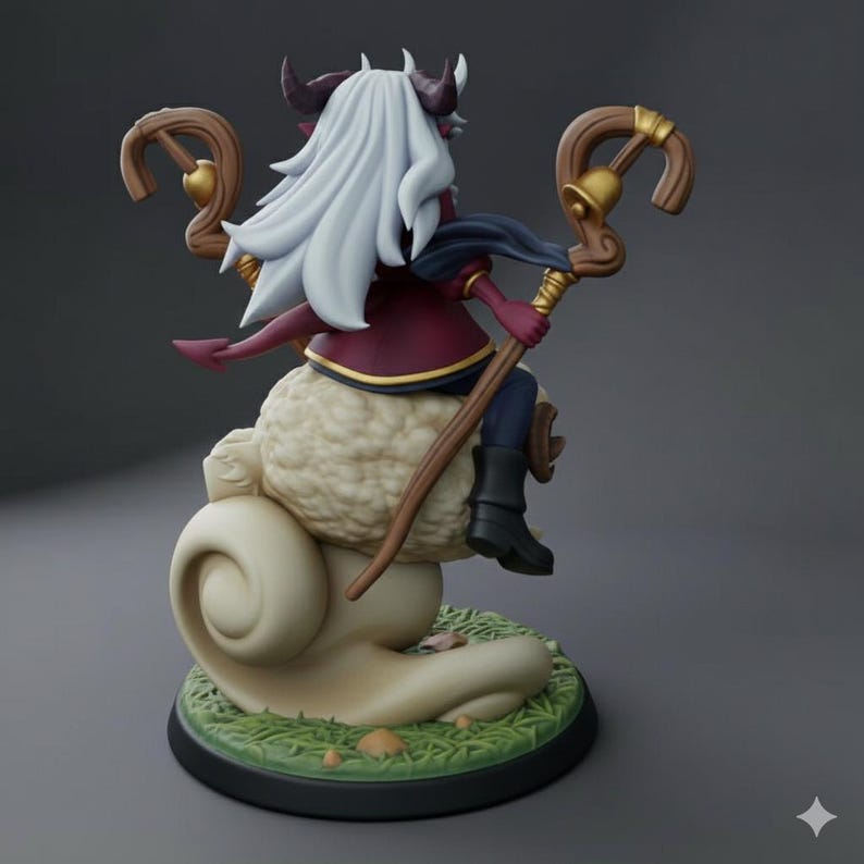 Kip Tiefling Shepard - Sheep Rider - 3d Printed 28mm 32mm Miniatures ...