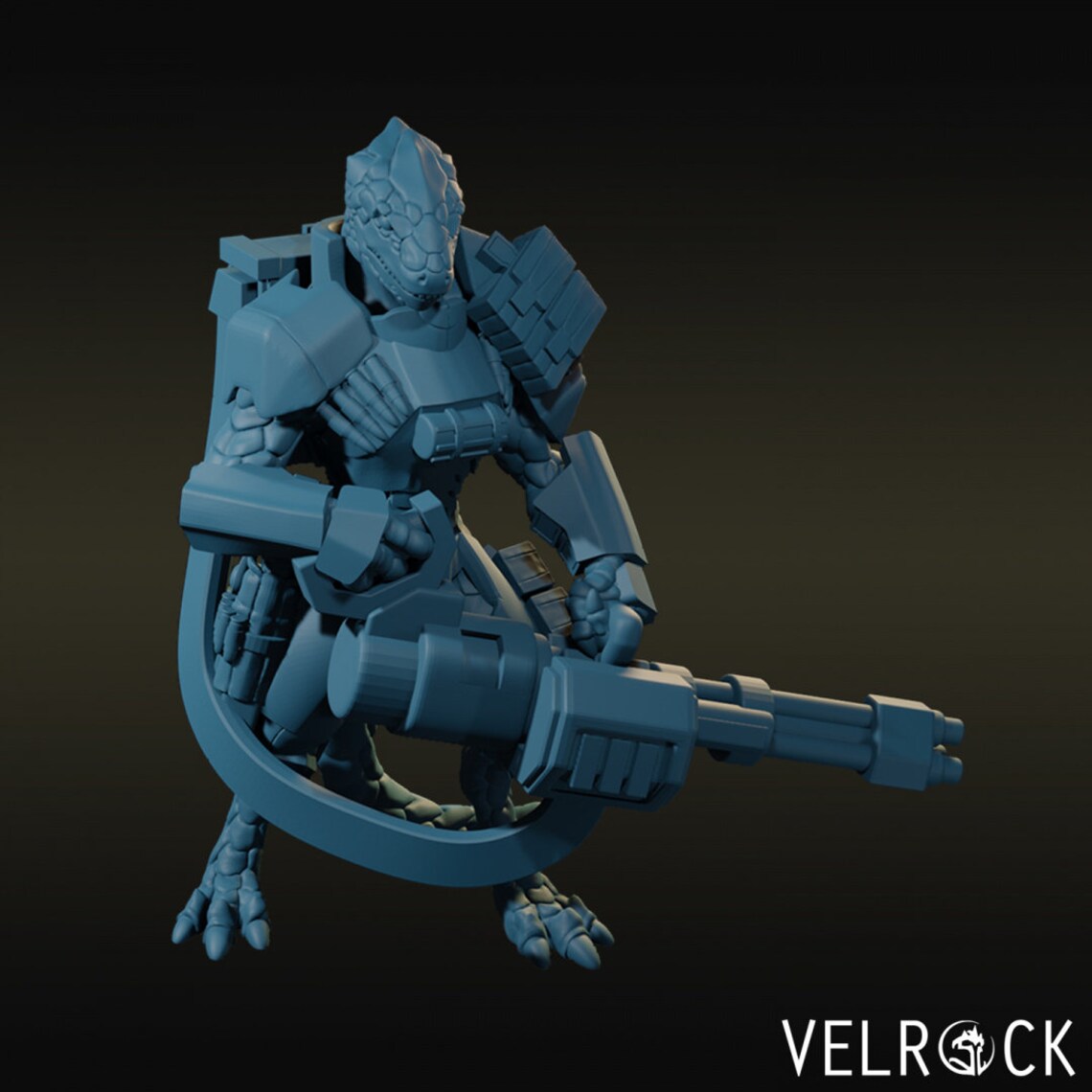 Reptilian Soldier Gunner V1 - Lizardmen - Lizardman - 28mm ...