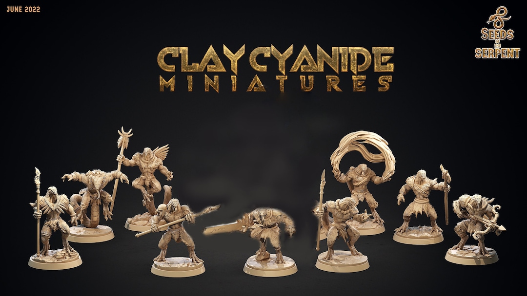 Snakemen Yuan - Ti - Pantheon of Aztecs - Seeds of Serpent - 28mm ...