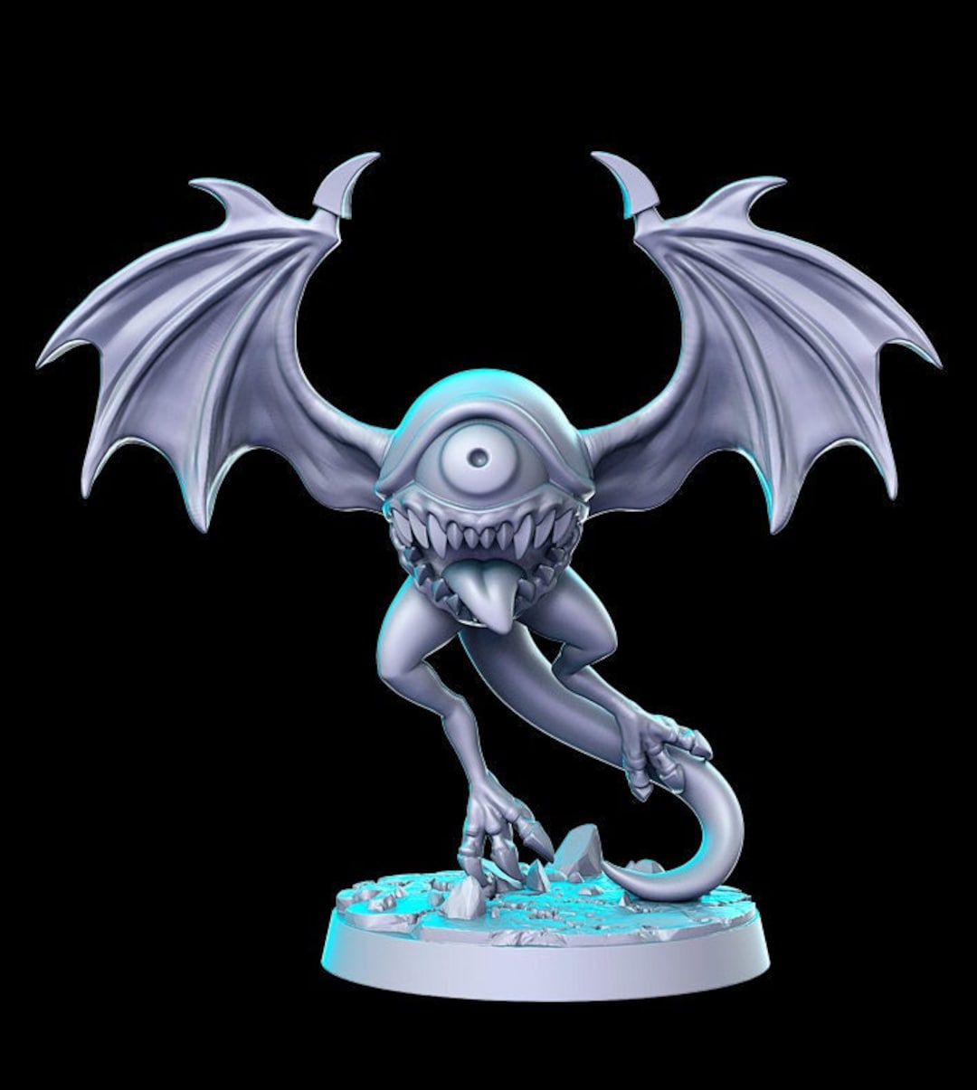 Eyebat - Eye Bat - Flying Demon Monster - 32mm - 28mm Miniatures for ...