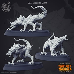 Fire Lizards - Lahith the Lizard - 28mm Miniatures for Tabletop Gaming ...