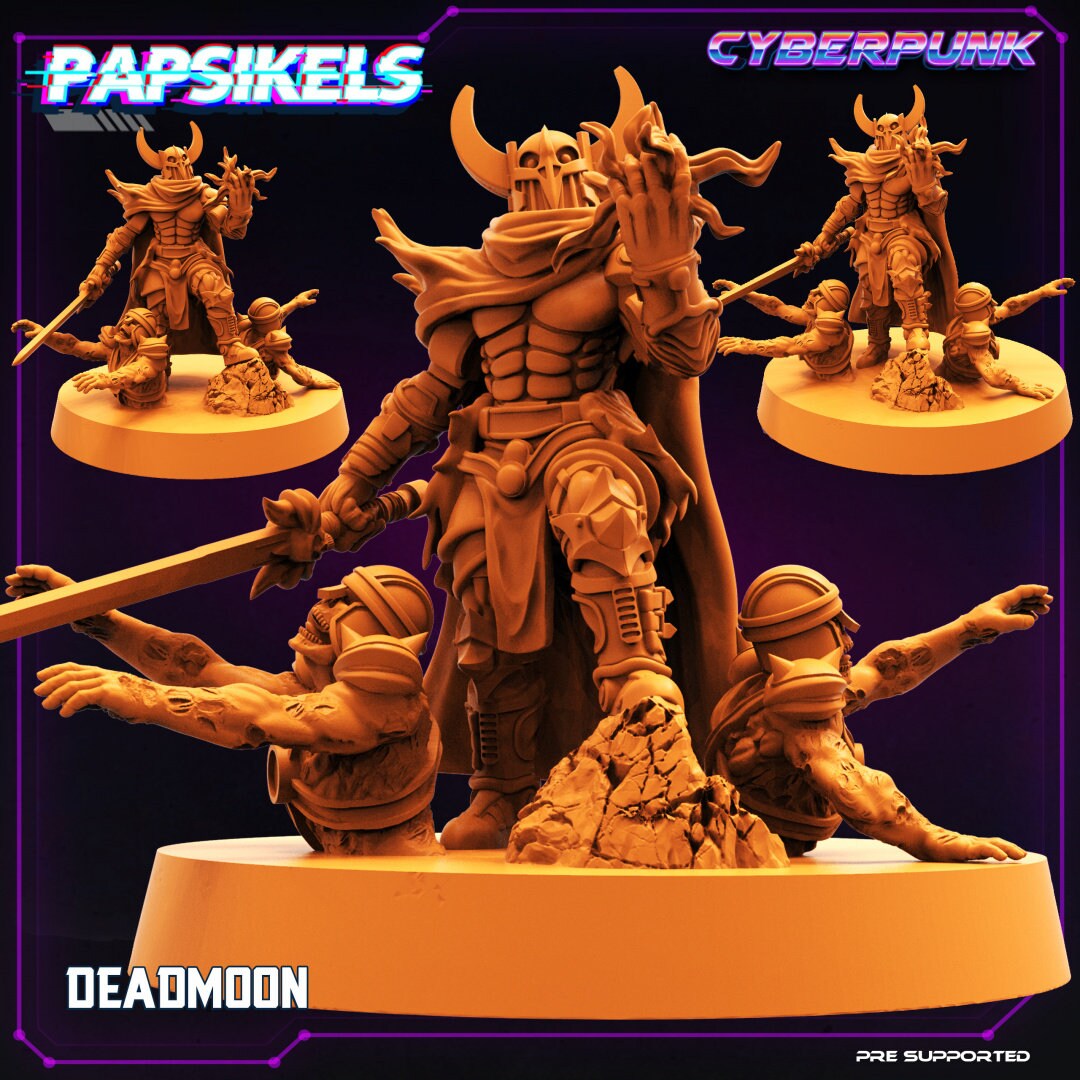 Cyberpunk - Evil Undead Death Knight - 28mm Miniatures for Tabletop ...