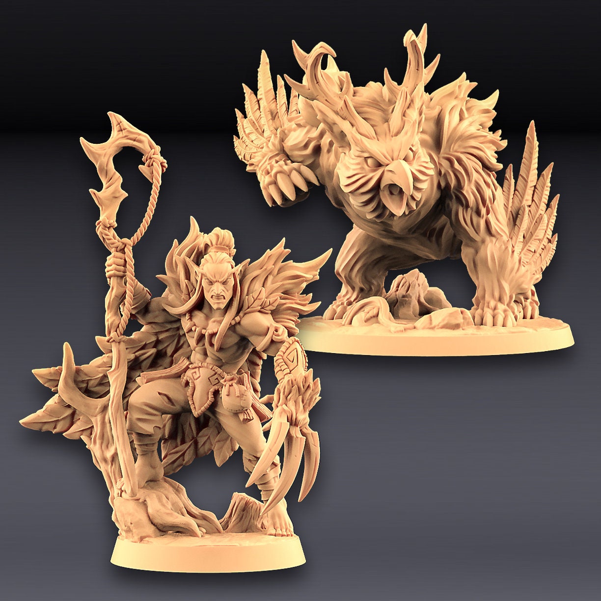 Wood Elf Prince Uldar - Druid - Deepwood Alfar Elves - W Companion Bear ...