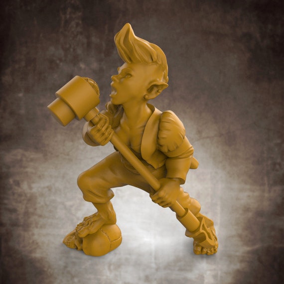 Halfling Female Bard Singer Musician 32mm 28mm - Etsy