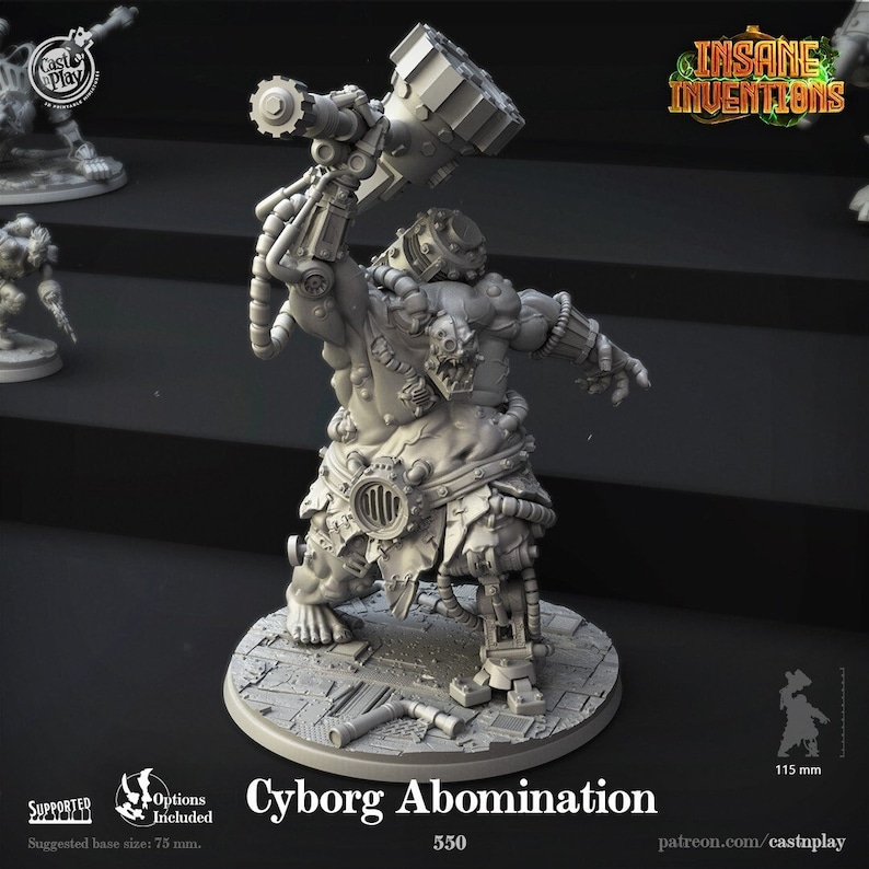 Cyborn Abomination - Bionic Giant Monster - Insane Inventions - 28mm ...