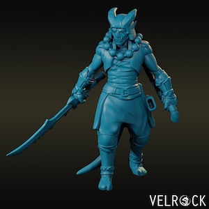 Tiefling Samurai Set - Male - Archer - Dagger - Fighters - 28mm ...