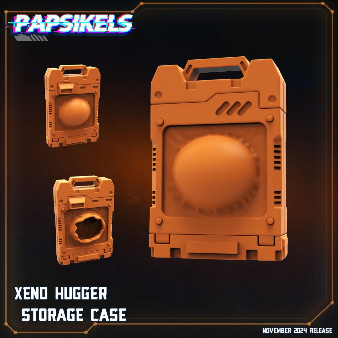 Xeno Hugger Storage Case Alien Vs. Human - 28mm Miniatures for Tabletop ...