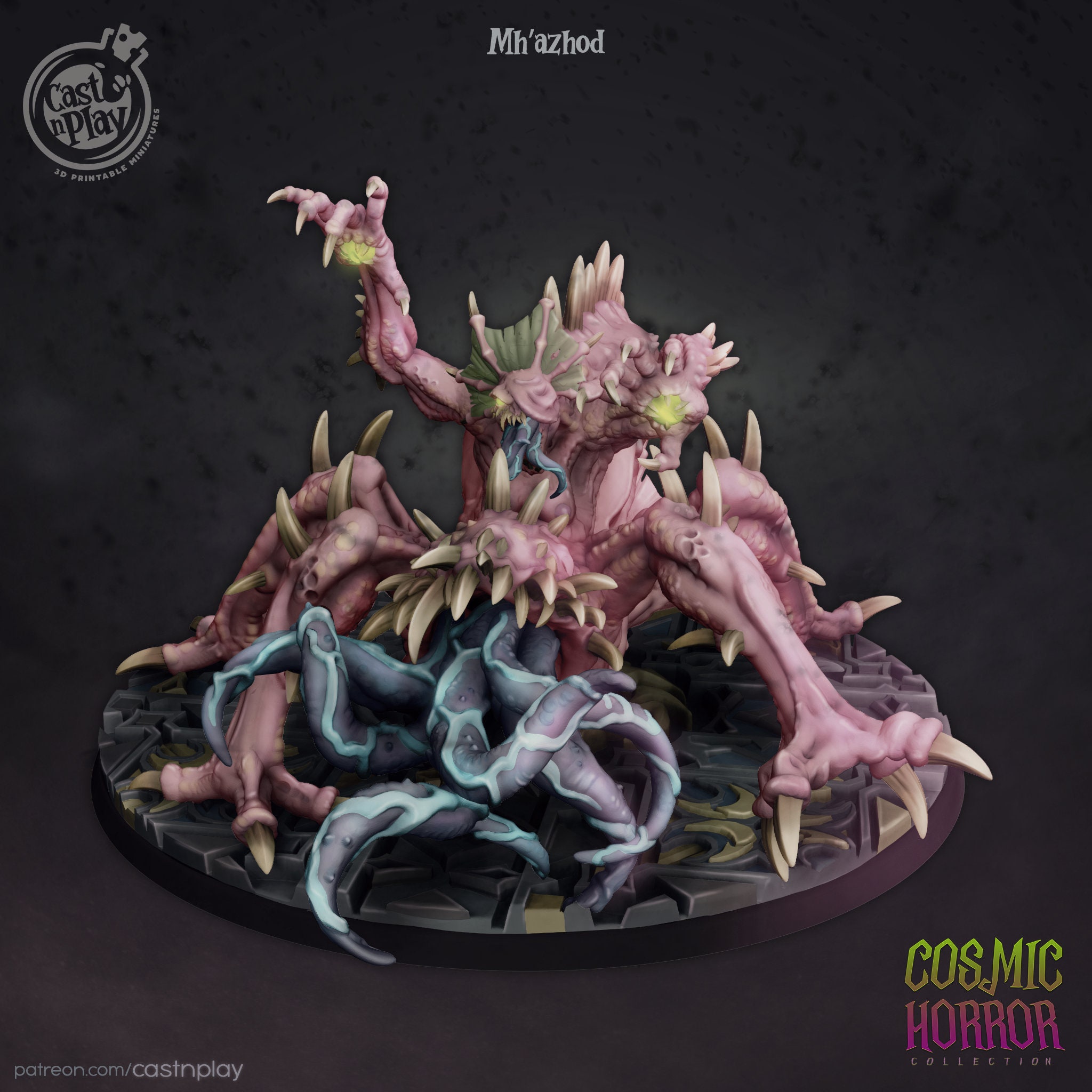 Mh'azhod - Cosmic Horror - Cthulu Demon - 28mm Miniatures for Tabletop ...