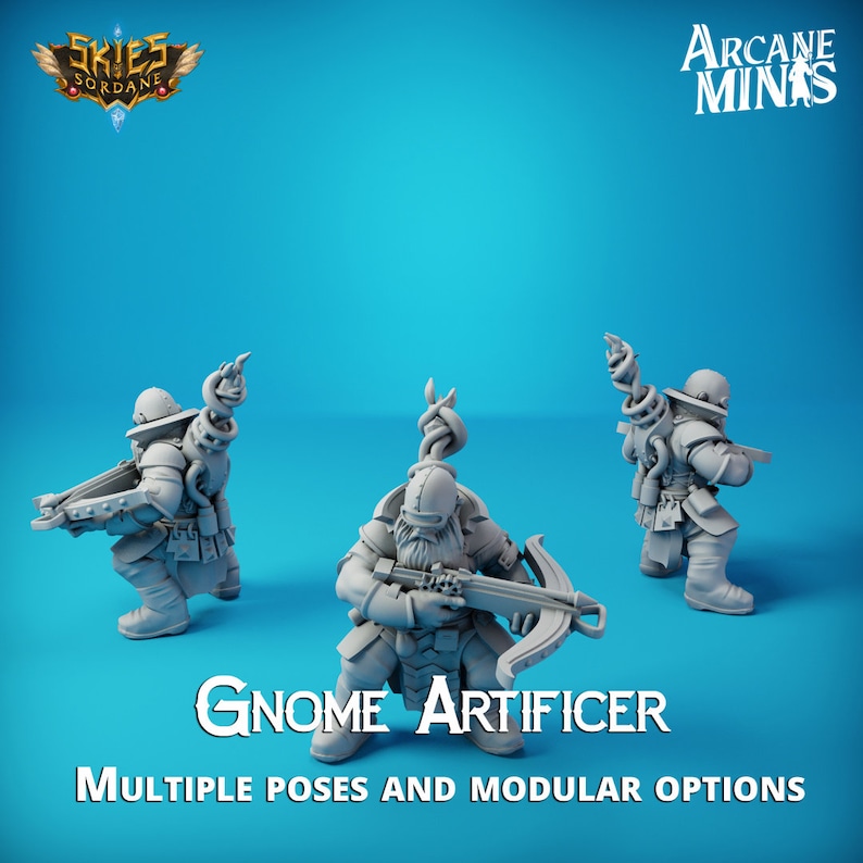 Gnome Artificer 32mm 28mm Miniatures for Tabletop Gaming - Etsy
