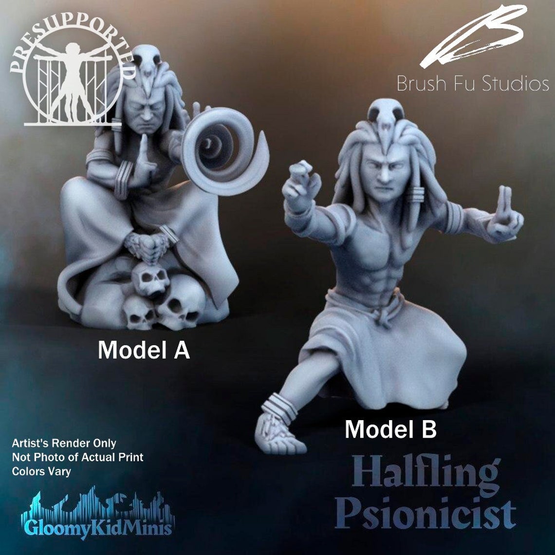 Halfling Pscionicist Priest Shaman Dark Sun 28mm - Etsy