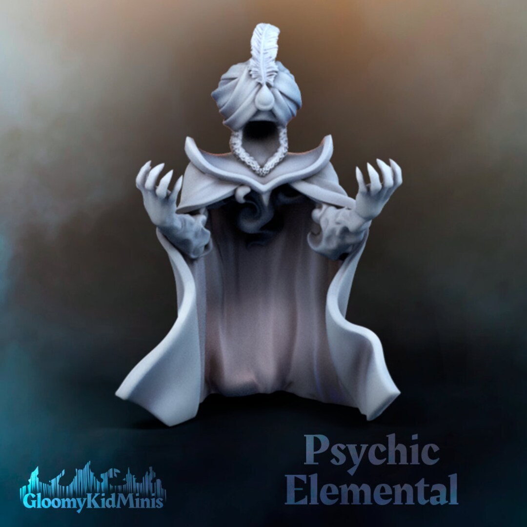 Magic Elemental - Spirit - Jinn - Dark Sun - Spell - 28mm 3d Printed ...