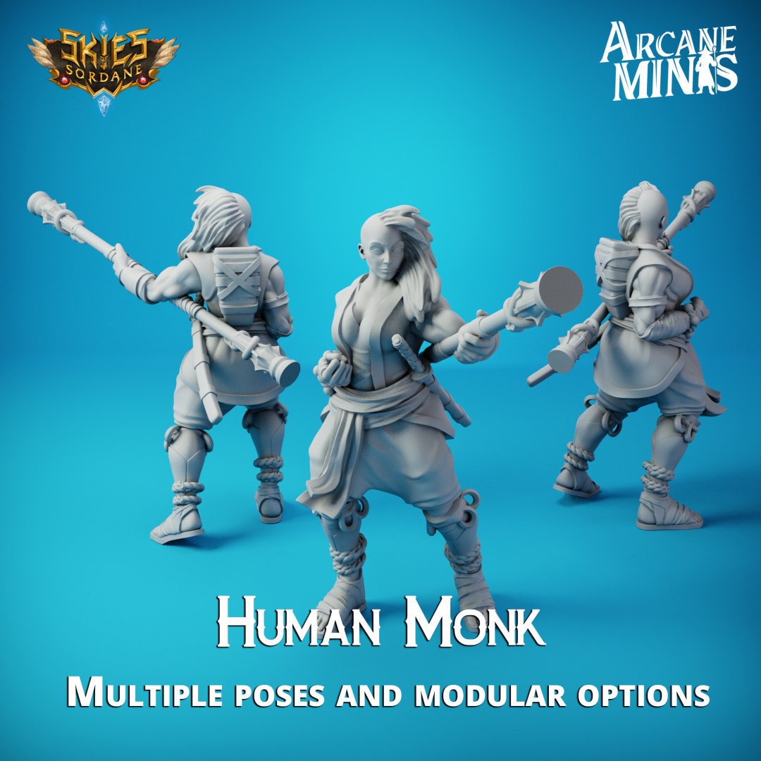 Human Monk - Female - Carren Pirates - 32mm| 28mm Miniatures for ...