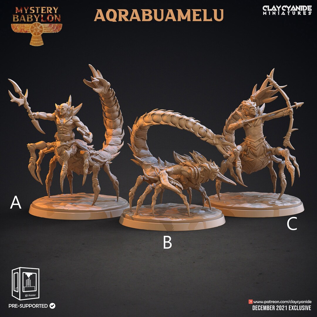 Tlincallis - Scorpion Men - Aqrabuamelu - 28mm | 32mm Dungeons ...