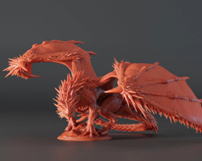 Black Dragon Epic Dragon Boss 28mm Miniatures for Tabletop - Etsy