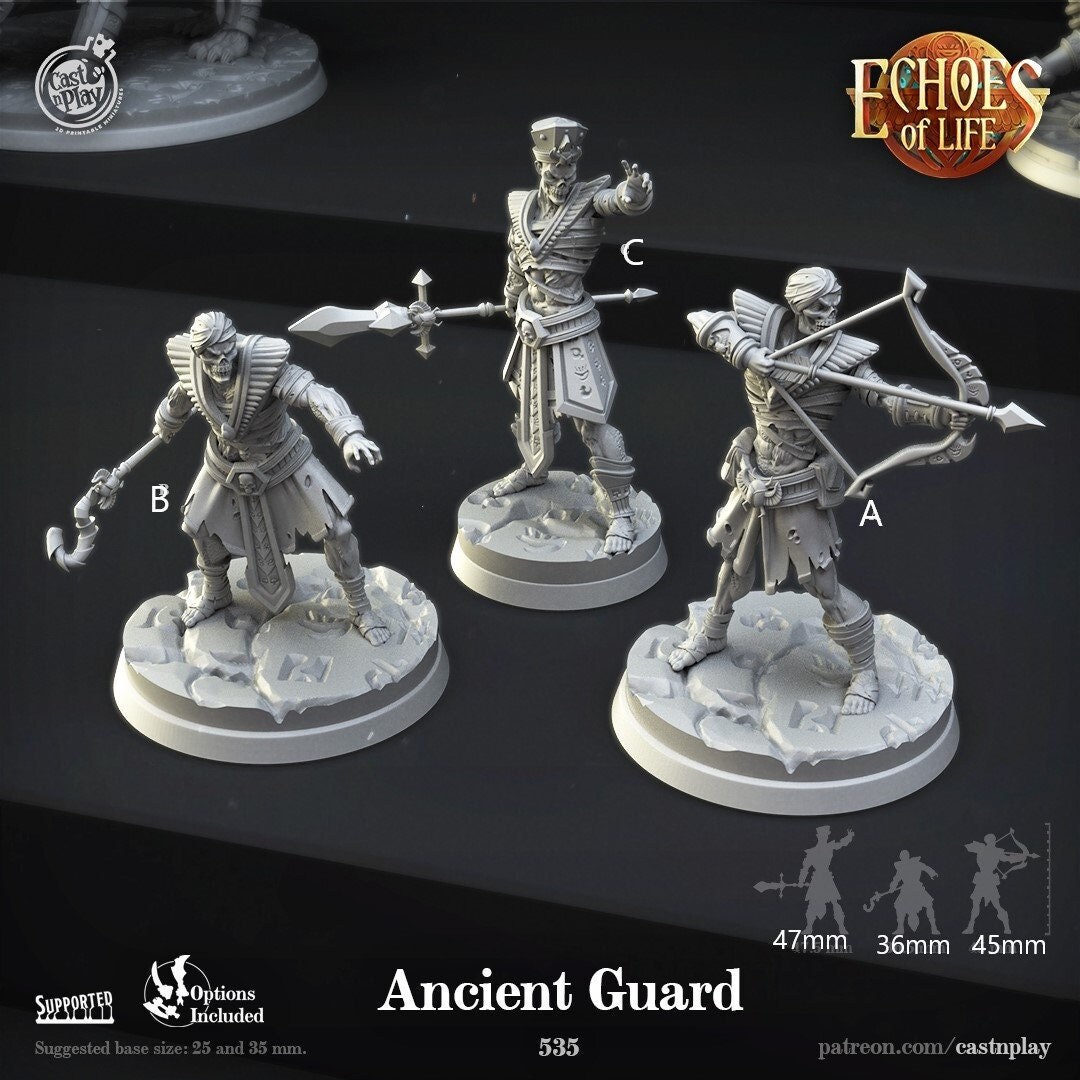 Ancient Guard - Skeleton Mummy Egyptian Tomb - Echoes of Life - 28mm ...
