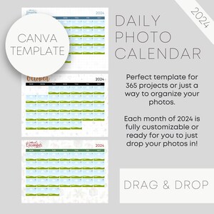Photo Calendar Canva Template - Etsy