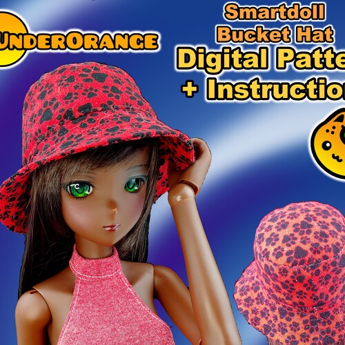 Bucket Hat Pattern and Instructions for Smartdoll - Etsy